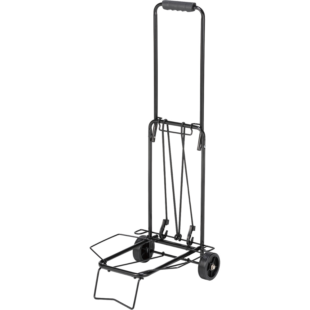 【特長】 キャンプや旅行などの重い荷物運びに。 ゴムバンド付きで荷物を固定できます。コンパクトに折りたたみ収納可能。 【ご使用上の注意】 ※耐荷重制限をお守りください。本製品は運搬用です。それ以外（歩行の補助、乳母車、いす、踏み台等）の用途...