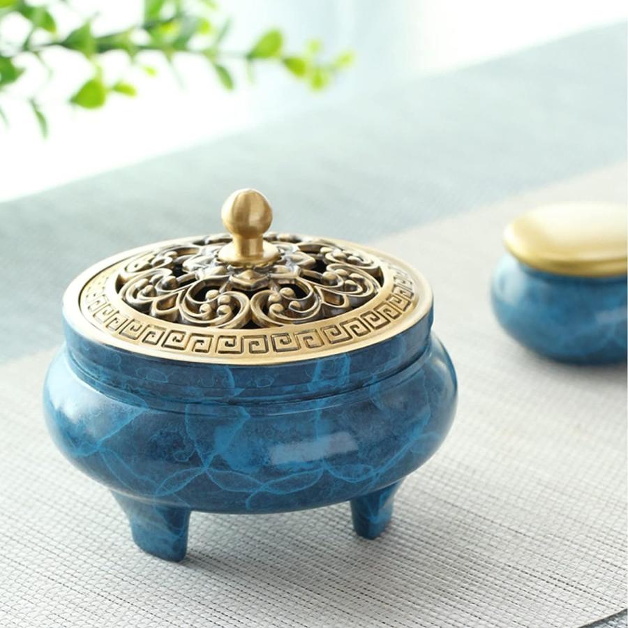 ?完全な香作りツール：香炉セットには、簡単にお香を作るのに役立つ完全な香作りツールが含まれています。お香がもたらす安らぎとリラクゼーションをお楽しみください。?高品質の真鍮：厳選された高品質の真鍮、高温染色と鍛造プロセスを使用し、厚くて質感...