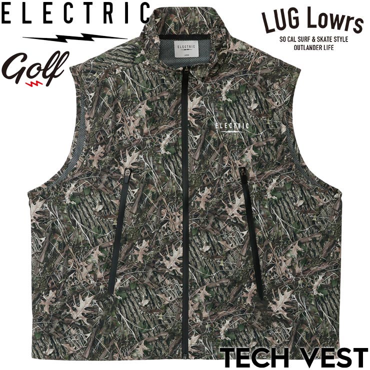 ELECTRIC GOLF ナイロンベスト 「 TECH VEST 」 E26SJ05 ELECTRIC GOLF から登場した「TECH VEST」。 ゴルフシーンでの動きやすさを追求した高機能ベストです。 メイン生地には軽量で耐久性の高...