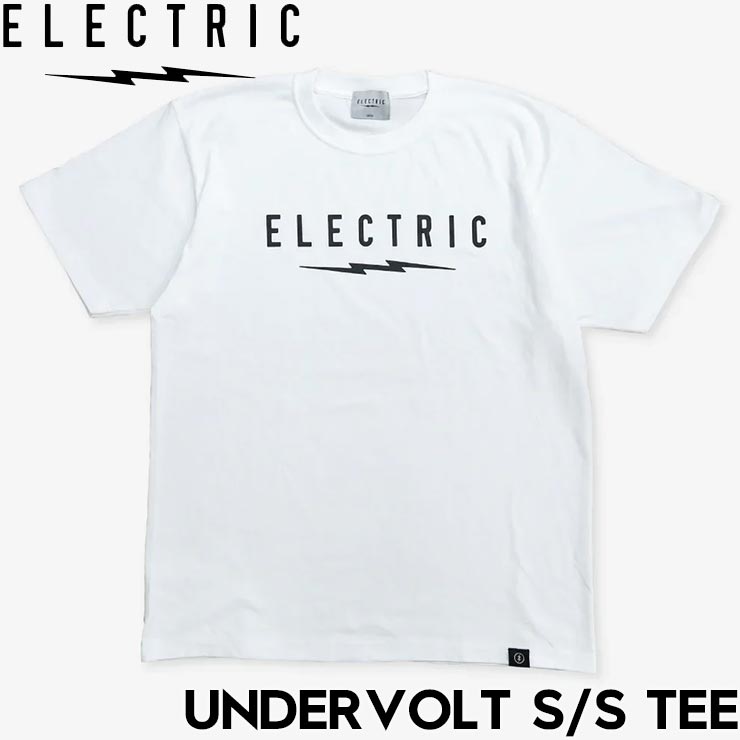 ELECTRIC 半袖Tシャツ 「 UNDERVOLT S/S TEE 」 ECT02 ELECTRIC（エレクトリック）UNDERVOLT LOGO S/S TEEは、 ブランドらしい力強さとストリート感を兼ね備えた一枚。 5.6オンスの...