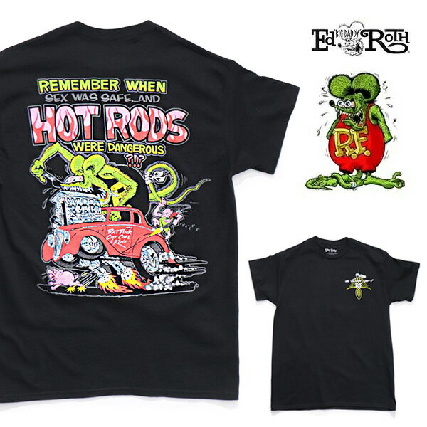 ブランド名 ラット フィンク/Rat Fink カラー BLACK 素材 コットン100％ サイズ M　着丈70.5cm　身幅50.5cm　肩幅46cm　袖丈17.5cm L　着丈72.5cm　身幅55cm　肩幅53cm　袖丈18cm ※U...