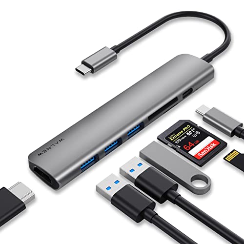 ・Gray ・・Color:Gray・【7in1 USB C ハブ】この多機能なUSB C ハブは4K USB C-HDMI出力ポート*1、100WPD充電ポート*1、USB 3.0ポート*3、SDカードリーダー*1、 TF（Micro S...