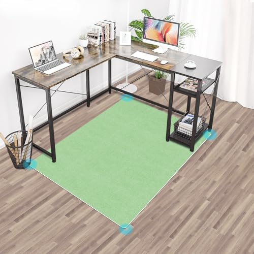 モダングリーン/約120x90cm/-・Size:約120x90cmColor:グリーン・デスク チェアマット デスク下 マットに座った時の荷重により、床に傷がついたり、床がくぼんだりすることがあります。キャスターの材質に応じて、床を損傷か...