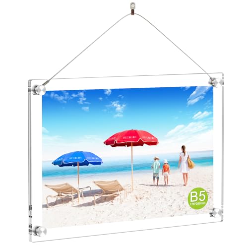 全透明Transparent/176x250mm B5判/-・Size:176x250mm B5判・パッケージ個数:1・商品仕様こちらのアクリルフォトフレームのサイズは211×255mmでございます。176×250mm B5判サイズの写真対...