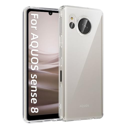 ・クリア Sense 8 ys-428・・Size:Sense 8・対応機種AQUOS Sense 8 SH-54D docomo/SHG11 au [付属品一覧]:ケース*1+ストラップ ・1枚・高TPU素材軽量で丈夫で弾力がある高TPU...