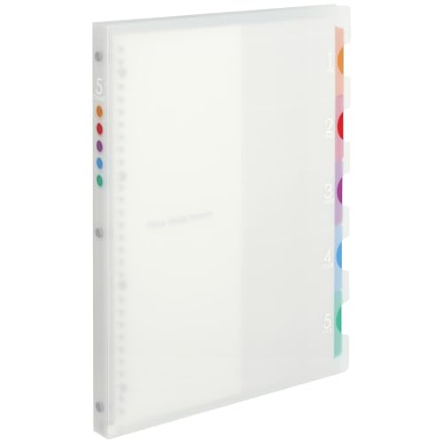 クリア/A4/F487・Size:A4Color:クリア・パッケージ個数:1・1989年発売のロングセラーバインダー「5チャート」のクリアカラー・サイズA4サイズ(30穴) 縦312×横234mm・本文6mm横罫ルーズリーフ 10枚、5mm...