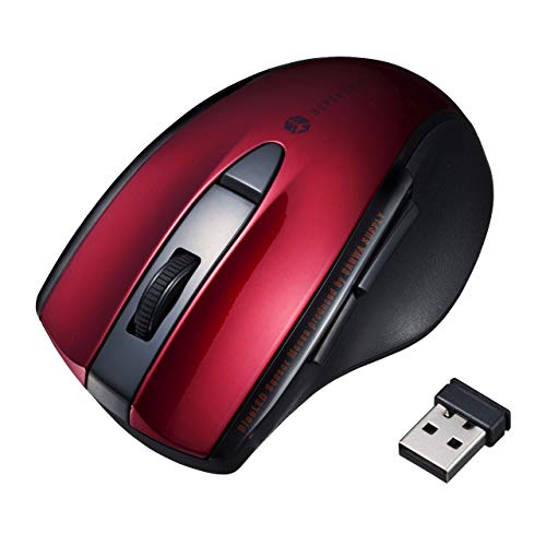 ワイヤレス(2.4GHz)レッド/1個 (x 1)/MA-WBL166R・Color:レッドSize:1個 (x 1)Style:ワイヤレス(2.4GHz)・パッケージ個数:1・手に吸い付くようなグリップ感でつかみやすい形状のワイレスマウス...