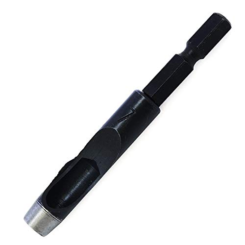 ブラック/7mm/HMP-7・Size:7mm・パッケージ個数:1・サイズ:全長72×外径9mm・質量:19g・用途:皮・布・紙の穴あけ、レザークラフト、手芸・本体材質:機械構造用炭素鋼(SC)・硬度HRC46~48・軸径:六角軸対辺6.3...