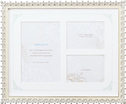 シンプルホワイト/6切判/MJ83-06-WH・Size:6切判・パッケージ個数:1・サイズ：約W28 H23花嫁の装いのような美しいフレーム