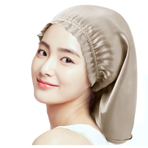 ヒジャブカーキ/38.0 cm/KOSM-XS-38CM・Size:38.0 cmColor:カーキ・100%天然シルクこのシルク ナイトキャップは、通気性と保湿性に優れた高機能アイテムです。真珠のように美しい光沢と滑らかな手触りが特徴で、...