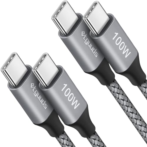 グレー/3m/-・Size:3mColor:グレーNumberOfItems:2・100W/5A急速充電を実現etguuds USBC to USBC ケーブルはUSB PD(Power-Delivery)対応により、最大100W (20V...