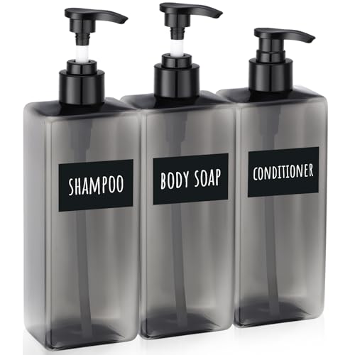 グレー/500ml 3本/161485_3x_JPN・Color:グレーSize:500ml 3本・製品仕様サイズ：22.3cm*6.8cm*5cm、カラー：グレー。500mlの大容量で、頻繁に詰め替える手間を省けます。家族全員でたっぷり使...