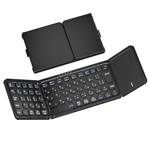 タッチパッド ブラック-/-/KB-89-FFF・Style:タッチパッド ブラック・パッケージ個数:1・?JIS標準日本語配列＆折置みサイズ:19x11x2 cm/220gipad キーボード bluetooth はJIS規格準拠の標準日...
