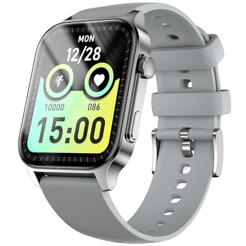 シルバー/normal/-・Color:シルバー・1：1.96インチ超大画面 ×200+ 種類超豪華文字盤 / カスタマイズ自由 X5Sスマートウォッチは、超高解像度の1.96インチディスプレイを採用し、まるで腕にスマートフォンを装着したよ...