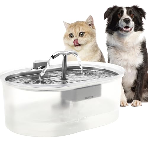 透明/-/3.5L-猫水飲み器・PatternName:3.5L-猫水飲み器・304ステンレストレイ食品グレードの304ステンレストレイは、より健康的で耐久性があります。 また、水位線と半透明のデザインにより、水位確認が簡単で便利です。・4...