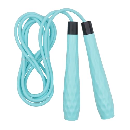 A-青（ビニールロープ）/-/-・Color:A-青（ビニールロープ）・サイズ：ロープ全長280cm（長さ調整） ロープ直径約5mm。 グリップサイズ：15.7cm*2.8cm 素材：グリップABS、ロープPVC・グリップ部分は凹凸のある滑...