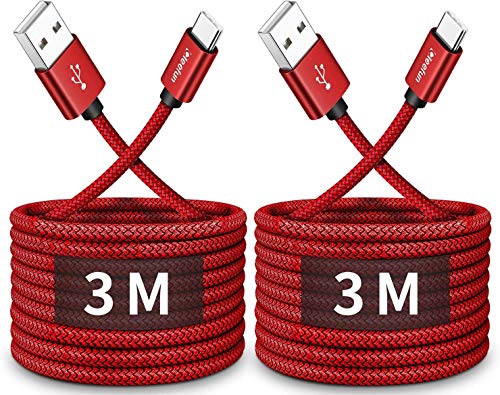 赤/3m/LF-CTA23MR・Size:3mColor:赤NumberOfItems:2・パッケージ個数:1・3m＆2本3m長さのusb cケーブルで、線長不足の心配不要！遠いところでも使用です。例えば、学校、自宅、職場、充電コンセントな...