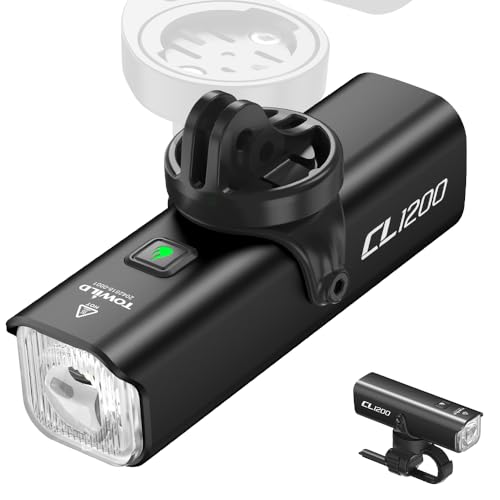 1.CL1200ライト-5000mAh（単品）ブラック/-/-・Style:1.CL1200ライト-5000mAh（単品）・新しい5000mAh大容量バッテリー TOWILD CL1200 自転車ライトは5000mAhアルミ合金バッテリーを...