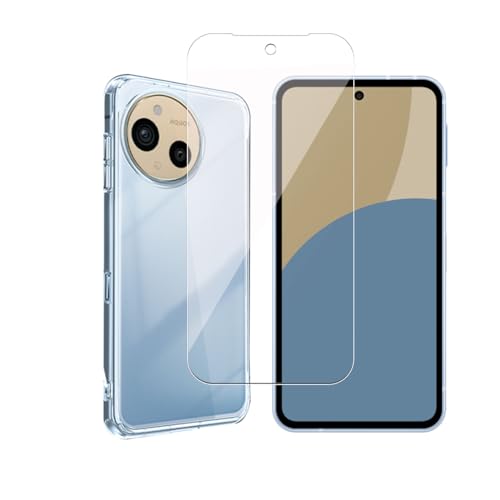 -/sense9 1+1 T/-・Size:sense9 1+1 T・対応機種AQUOS sense9 SH-53E SHG14 SH-M29 専用 ケース + ガラスフィルム。・全透明・黄変防止ケースは透き通った99％高い透明度を誇り、驚...