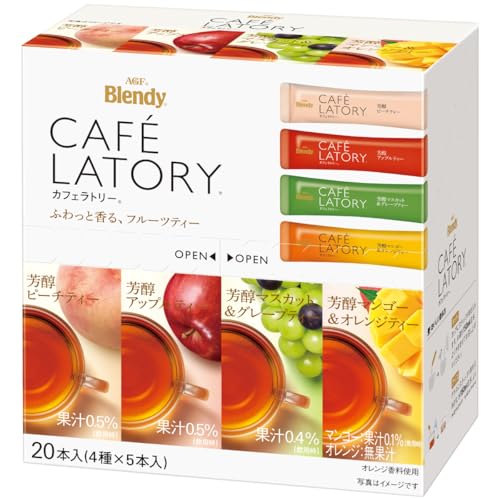-/20個 (x 1)/-・FlavorName:ピーチティー、アップルティー、マスカット&グレープティー、ストロベリーティーPatternName:フルーツティー・メーカー名：AGF・ブランド名:ブレンディ カフェラトリー・商品タイプ:イ...
