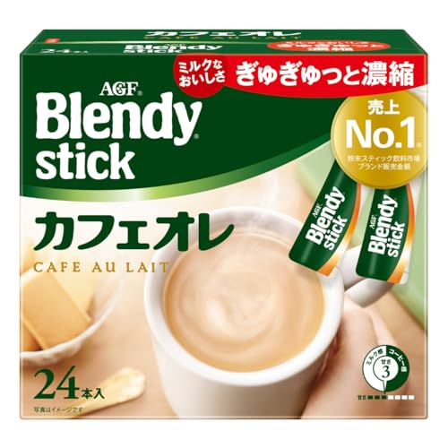 カフェオレ-/24本×1箱/-・Size:24本×1箱・パッケージ個数:1・原材料:クリーミングパウダー（乳成分を含む）（国内製造）、インスタントコーヒー、砂糖 ／ pH調整剤、乳たん白、香料（乳由来）、乳化剤、調味料（アミノ酸等）、甘味料...