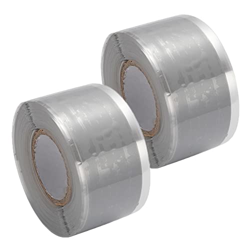 グレー/長さ3m、幅25mm/-・Color:グレー・パッケージ個数:2・製品の属性材質：シシリコーンゴム 1ロールサイズ：長さ3m、幅25mm（合計2巻）・特徴自己融着テープ優れた性能、防汚、抗塩酸、耐紫外線、防水、耐酸素性、耐オゾン性、...