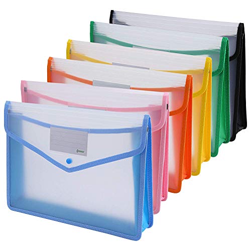 コンテンポラリー多色/-/-・Color:多色・製品材質：撥水プラスチック表面のクリアファイルバッグ、 高のポリプロピレン製で無毒、環境にやさしい、リサイクル、耐久性がある。・製品内容：セットには6枚、6色：黒、オレンジ、青、ピンク、黄、緑...