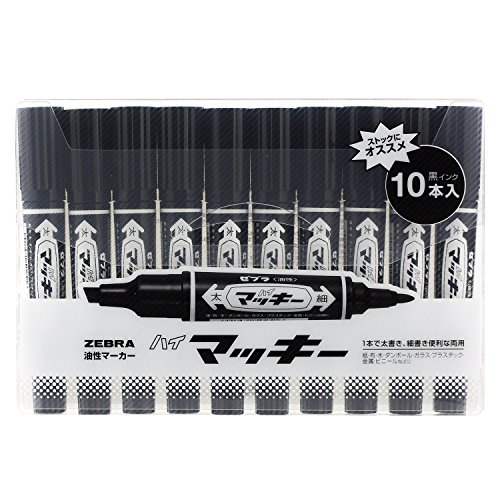 太太字黒 10本 透明シース付/-/MO-150-MC-BK10HC・Color:黒 10本 透明シース付PatternName:単品・パッケージ個数:1・マッキー1本で太書き・細書き便利な両用・特長1速乾性・耐水性に優れている・特徴2紙・...