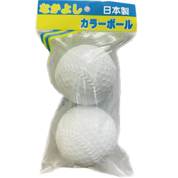 白/-/なかよしカラーボール・対象年齢：6歳以上・材質：PVC(非フタル酸系可塑剤使用)お子様の初めての野球やレジャー・ボール遊びでも大活躍のカラーボールです。 柔らかい素材なのでケガの心配はありません。