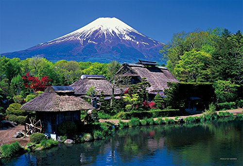 108ピース-/26x38cm/01-2073・完成サイズ:26x38cm山梨県の南東部、富士北麓に位置する忍野村より望む富士山。 ベストアングルです。 (.co.jpより)