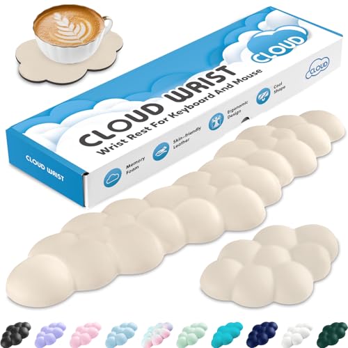 08 ベージュ/フルサイズ/CWR-Set-31・Color:08 ベージュSize:フルサイズ・パッケージ個数:1・やわらかく、ゆっくり戻る低反発サポート: 高密度の低反発メモリーフォームを採用した人間工学設計のリストレスト。長時間のタイ...