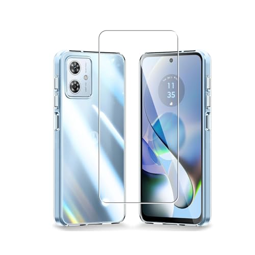 クリア/Moto G64 1+1 gz/-・Size:Moto G64 1+1 gz・対応機種対応 Moto G64 5G / Moto G64y 5G 用の ガラスフィルム1枚ガラスフィルム+1個TPU シリコン ケース・高硬度9H・ 飛...