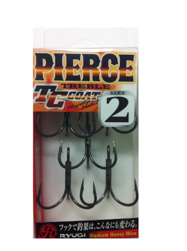 #2(5本入)TCブラック/2/ag20140903g02-17・Style:#2(5本入)・パッケージ個数:1・ピアストレブル・TCコート（トレブルフック）■カラー：TCブラック≪リューギ トレブルフック≫■抜群の掛かりワイドゲイプ■強度...