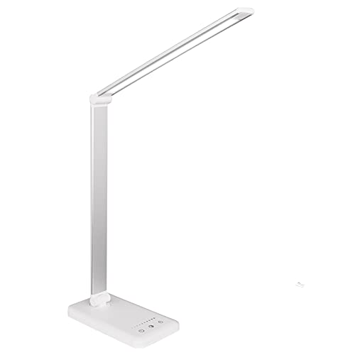 省エネ折り畳み式充電式タッチセンサー式シルバー/-/-・Color:シルバー・目に優しいデスクライト・省エネ平面発光の設計で、光をワイドに広がって、ダブルイメージ/ストロボ/グレアなど目に悪いことを防ぎ。太陽光に近い自然光が柔らかくて、目に...