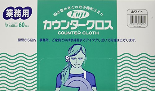 ホワイト/1箱/2-3493-01・Size:1箱・パッケージ個数:1・商品サイズ (幅×奥行×高さ) :35.0cmx60.0cmx0.3mm・原産国:中国・内容量:60枚水・油・汚れを不織布ならではのすぐれた吸水性で拭き取ります。 また...
