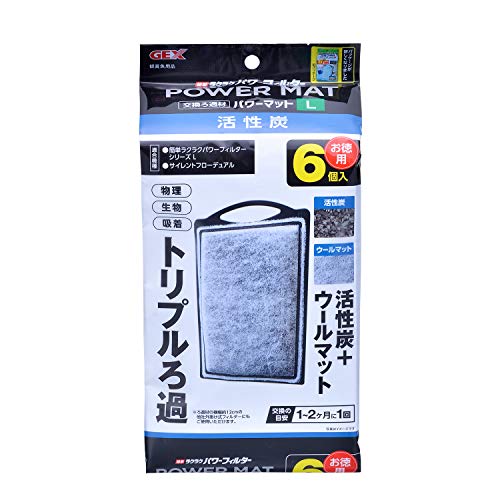 Lサイズ 6個入・ Lサイズ 6個入 4972547023971・・Size:Lサイズ 6個入・本体サイズ(幅X奥行X高さ):11.6×1×16.2cm・本体重量:59g・原産国:中華人民共和国・水中のゴミを取り除く物理ろ過、食べ残しやフン...
