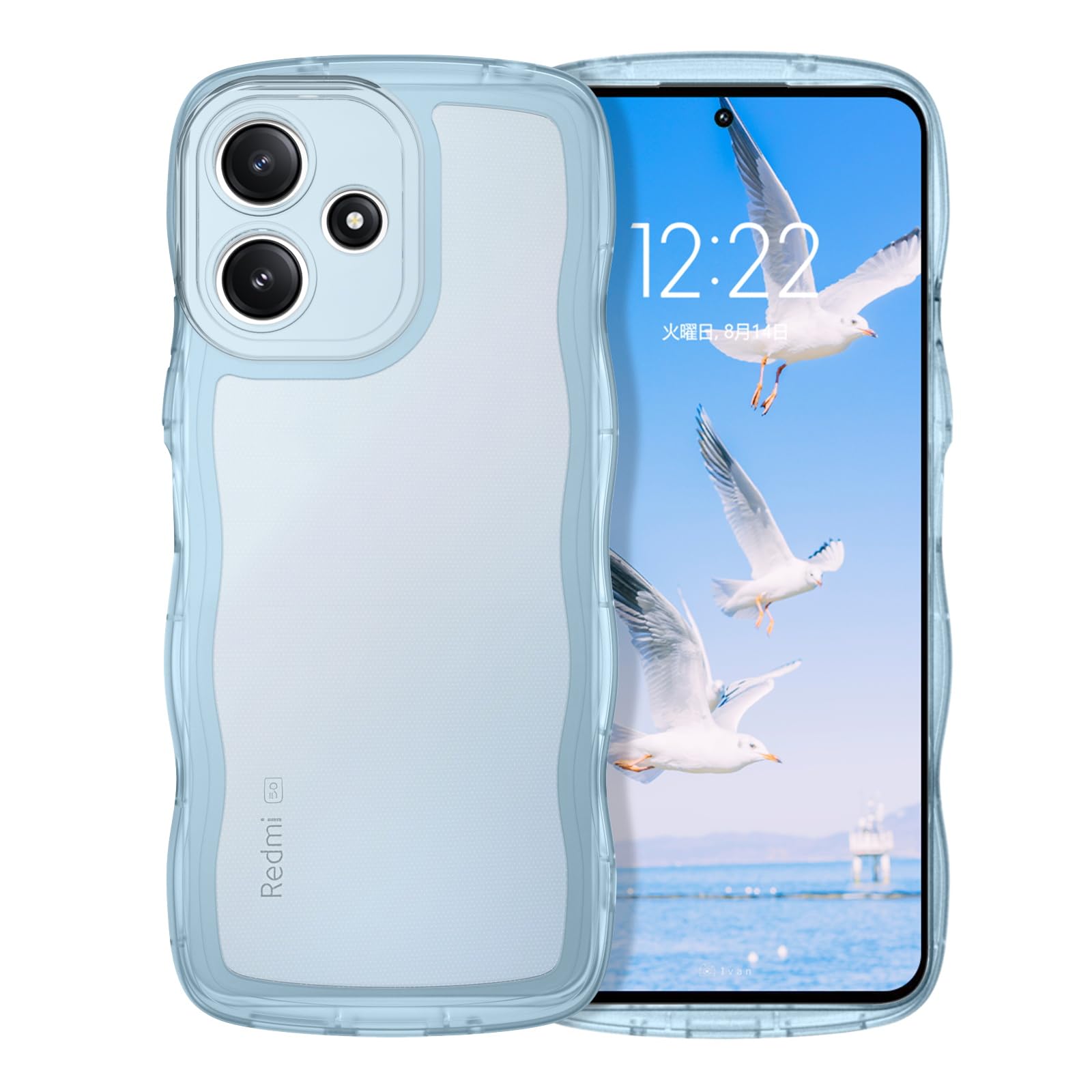 ・ブルー Redmi 12 5G ・・Size:Redmi 12 5GColor:ブルー・このケースはXiaomi Redmi 12R 5G XIG03（2023年発売）用に設計されています。ご購入する前にまずはお使いの機種をご確認ください...