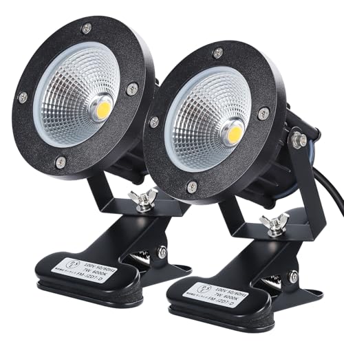 防水昼光色2個入/-/FM-JZD7-D・Color:昼光色2個入・2024最新版仕様電圧：AC85V〜265V / 消費電力：7W / 色温度：昼光色6000K / ルーメン：630Lm / 照射角度：120°/ クリップくわえ幅：約10...