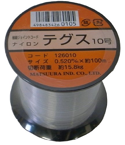 ナイロン製透明/テグス10号(太さ約0.52mm)/-・Size:テグス10号(太さ約0.52mm)・パッケージ個数:1・商品サイズ(縦×横×高さ)ミリ:70×70×65・質量(g):60ディスプレイ等の吊り下げに 約0.52ミリ 鳥よけ防...