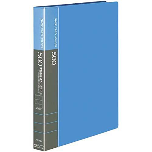 最大504名収容ブルー/A4/メイ-350B・Color:ブルーStyle:最大504名収容・パッケージ個数:1・寸法 20×258×312mm・仕様 タテ入れ 30穴　台紙枚数 28枚・収容数 504名　色 青商品紹介 ●替紙式の名刺ホル...