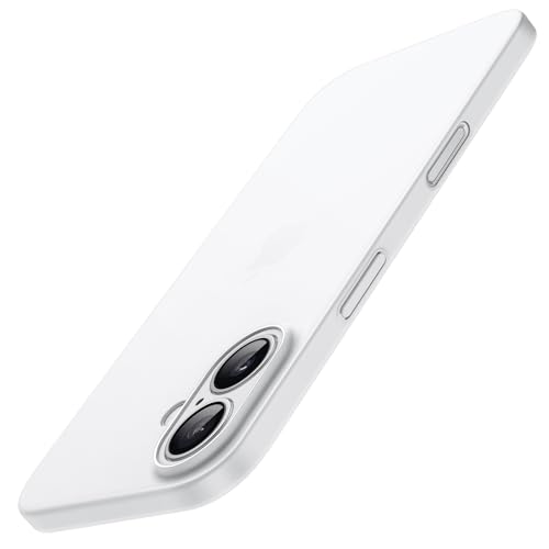 ホワイト/-/563AK・Color:ホワイト・[スーパースリム] iPhone 16 6.1インチ用の特別デザインです。わずか0.01インチ(0.35mm)の薄さ。おデバイス本体のような元の感触が得られます・[画面 & カメラの保護強化]...