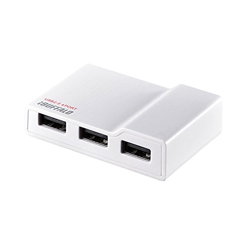 PC/TV対応ホワイト/セルフパワー 4ポート PC/TV対応/BSH4A11WH・パッケージ個数:1・対応機器USB 2.0/1.1 Type-A搭載のWindowsパソコン、MacおよびChromebook、ゲーム機、タブレット、テレビ...