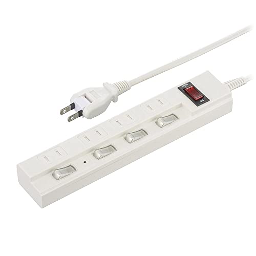 4個口/雷ガード＆ブレーカー付きホワイト/5m/HS-TPKV45W-22・Color:ホワイトSize:5mStyle:4個口/雷ガード＆ブレーカー付き・パッケージ個数:1・ 特 長 　◆精密機器を雷から守る雷ガードつき電源タップ・ 雷軽...