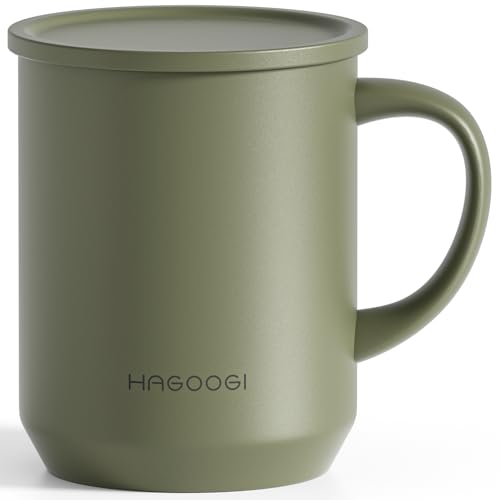ミニマリストグリーン/-/MJT-0.36L・Color:グリーン・パッケージ個数:1・高素材・安全で耐久性HAGOOGI 真空断熱マグカップの内側は、食品グレードの304ステンレス鋼を採用しており、防錆、抗酸化、耐食性に優れ、金属臭がしま...