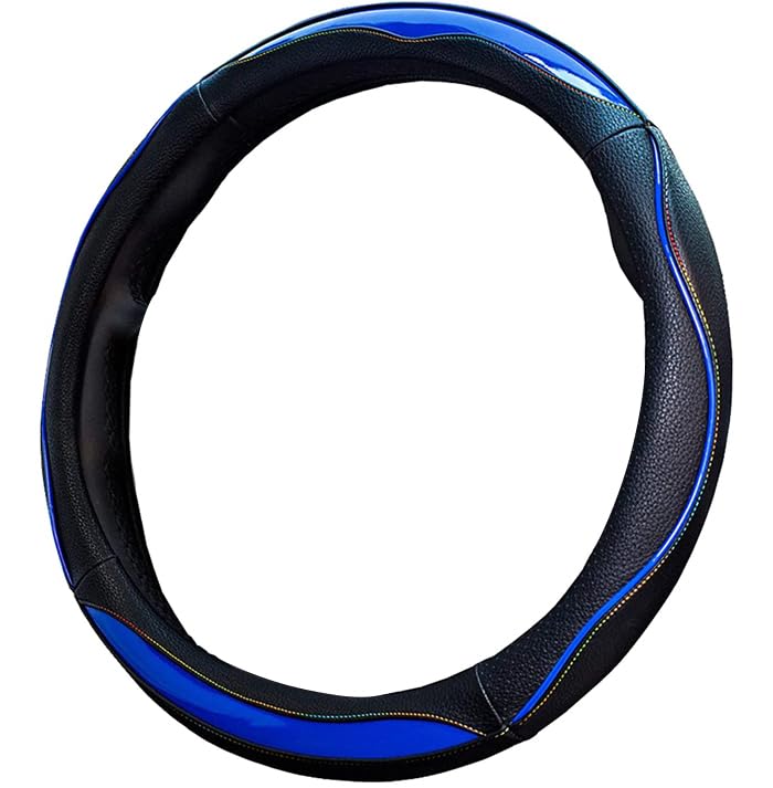 ブルー/s/-・Color:ブルー・パッケージ個数:1・ドレスアップカラフルPU＆縫い糸はパンチングレザーとの組み合わせがおしゃれで、通気性良く、スポーティー感を演出してくれます。見た目も握りごこちもばっちり、同じデザインのD型ハンドルカバ...