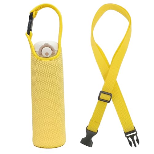 黄A/-/SHUIHUTAO-X-FU・Color:黄A・水筒とペットボトルに適用弾力性がある特殊な材料で作られて、ボトルのサイズに合わせて広げることができます。ボトル底の直径は6cmから7cmに適用、400ml〜600mlの魔法瓶と保温ボ...