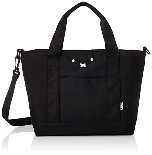 2WAYトートバッグ 横型トート ミッフィー横型 B98 フェイスブラック/Free Size/6061・Color:横型 B98 フェイスブラック・パッケージ個数:1・全長 タテ25cmxヨコ(上部40cmx底部28cm)xマチ11.5c...
