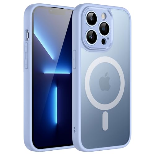 空色/iPhone 13 Pro 6.1インチ/3975G・Color:空色・[超マグネット吸着] MagSafeウォレット、カーマウント、バッテリーパック、その他のMagSafeアクセサリと互換性があります。磁石で充電器に強力に取り付けま...