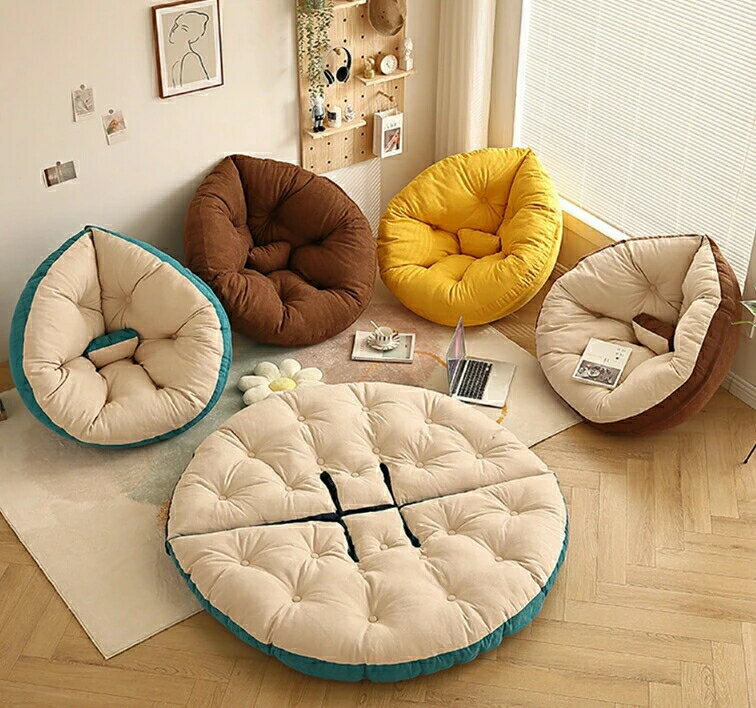 肌触りと座り心地に癒される！ カバー：取り外れる 素材 中材：ウレタン カバー：ポリエステル サイズ: S:150*80CM 　子供に向け L:180*90CM　　成人に向け