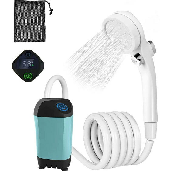 商品仕樣 サイズ：125mmx70mm ホース長さ：2m 容量：4800mAh 本体重量：980g 【水流無段階調整・手元止水】 ストップボタンを押すだけで一時止水・出水を自由に切り替える一方、水流調整ツマミを回すことで水量を無段階調整でき...